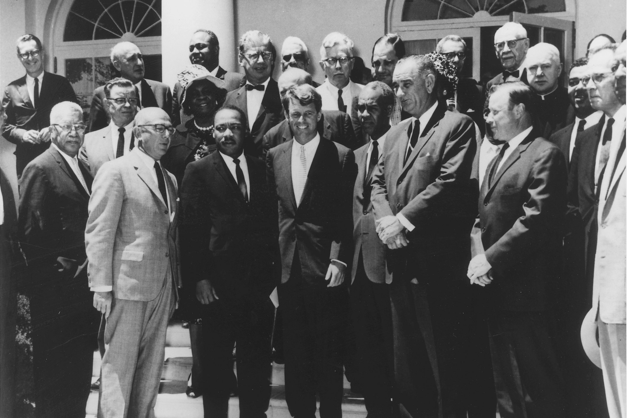 24x36 gallery poster, Martin Luther King Jr. Lyndon B. Johnson, Robert F. Kennedy Benjamin Mays ...