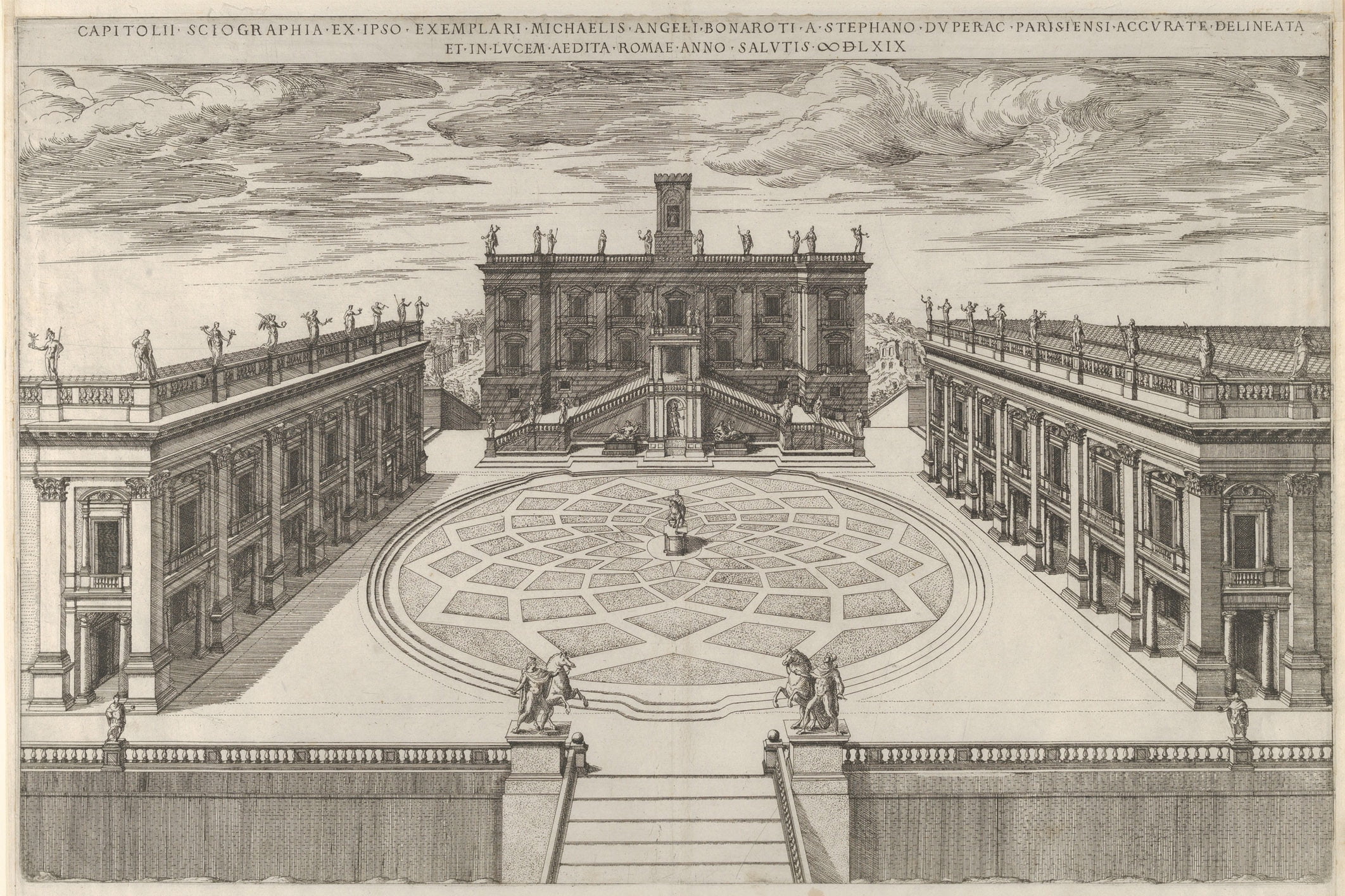 24x36 gallery poster, Michelangelo's redesign of the ancient Capitoline ...