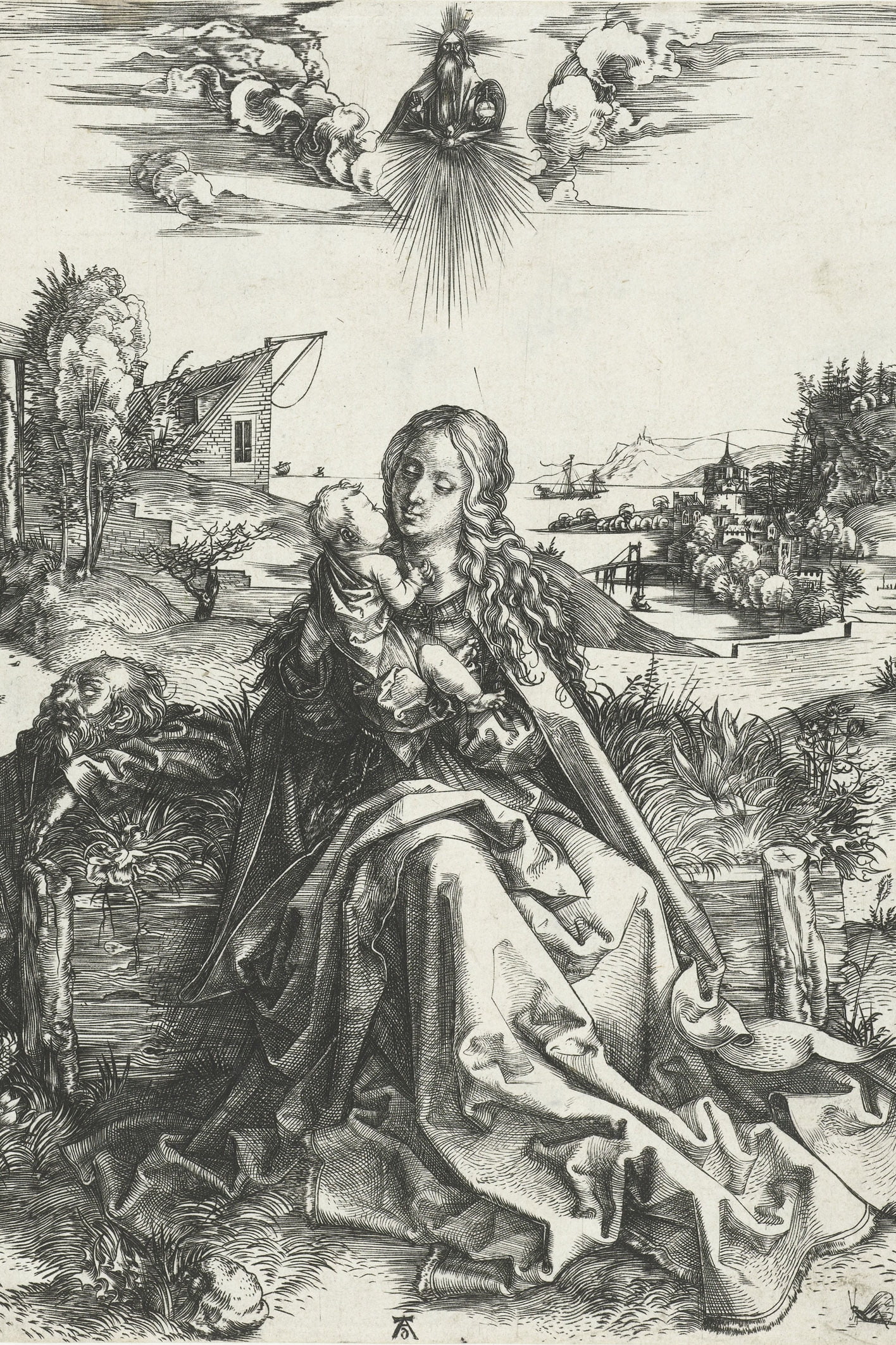 24x36 gallery poster, The Holy Family with the Dragonfly by Albrecht ...