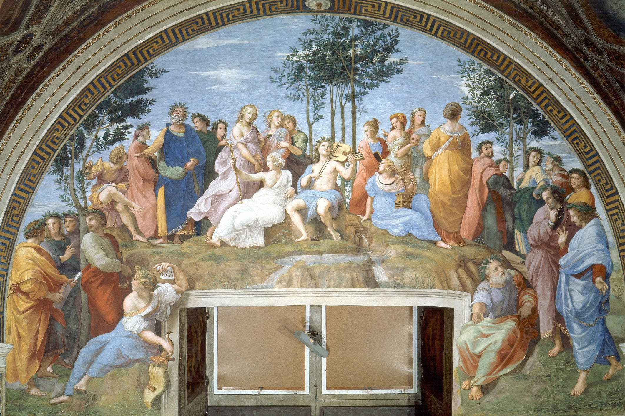 24x36 gallery poster, The Parnassus by Raphael - Walmart.com
