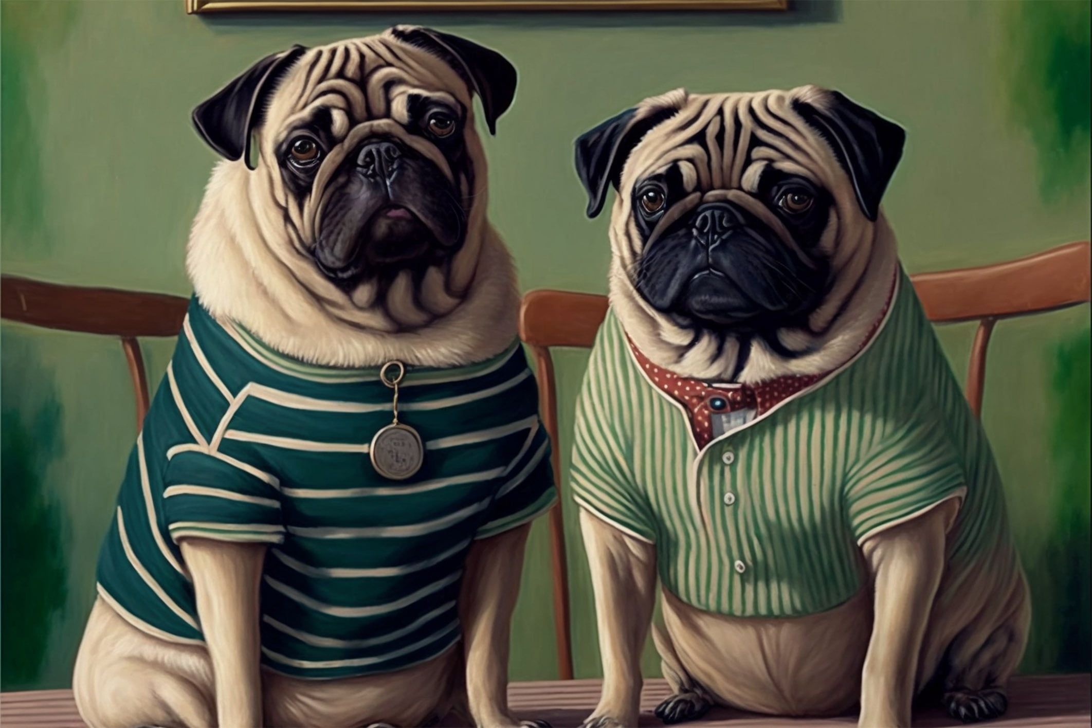 24x36 gallery poster, country Club Pugs p2 - Walmart.com