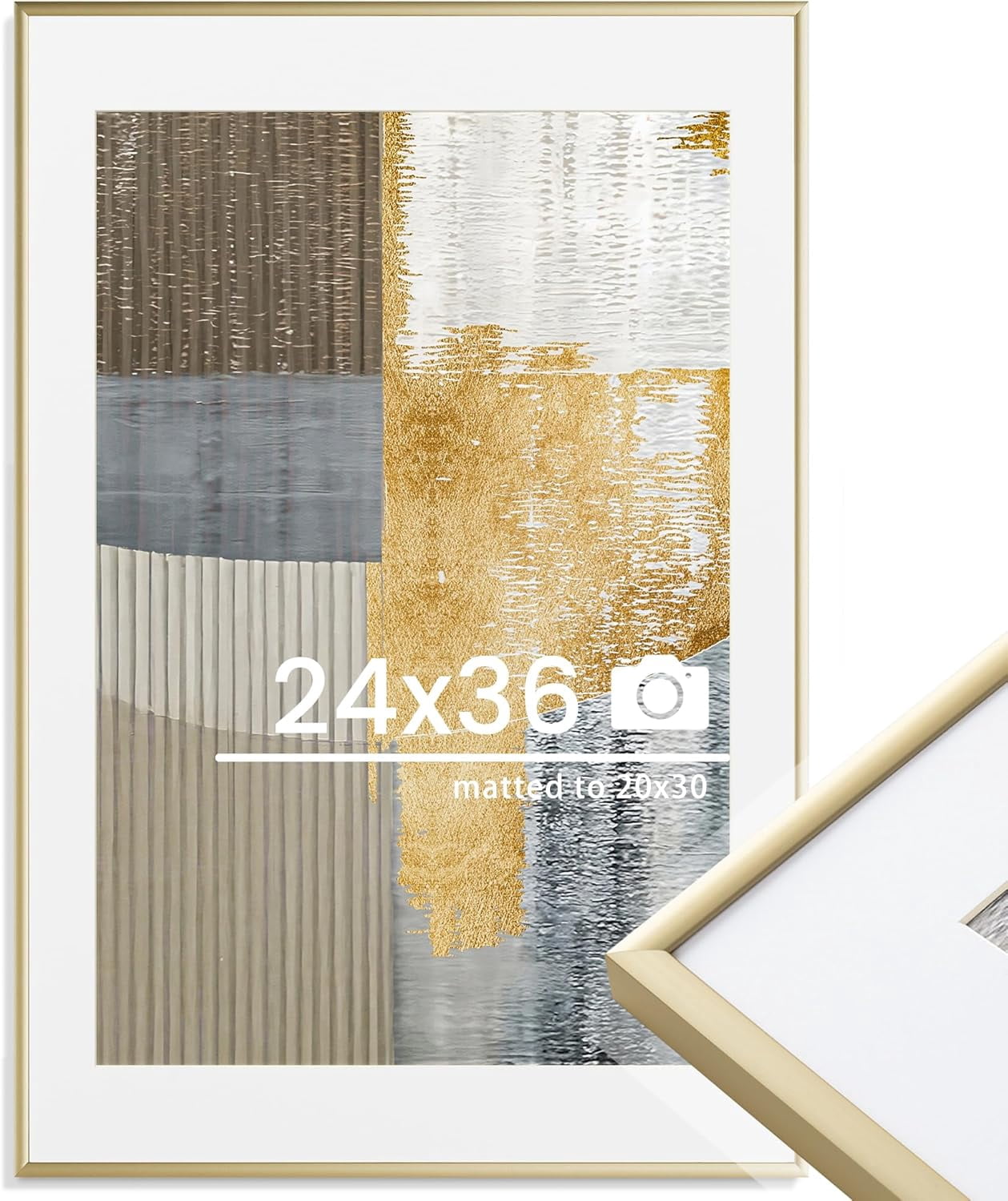 24x36 inch Metal Poster Frame - 24 x 36 Thin Aluminum Picture Frames ...