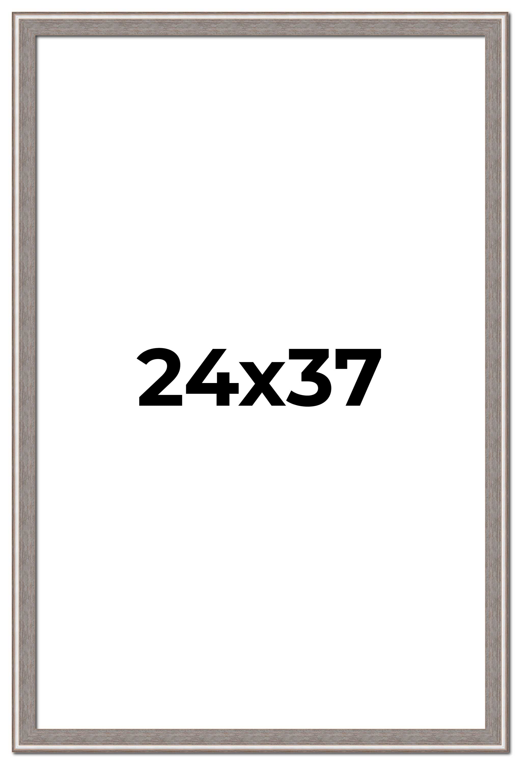 24x37 Frame Grey Real Wood Picture Frame Width 1.25 inches | Interior ...