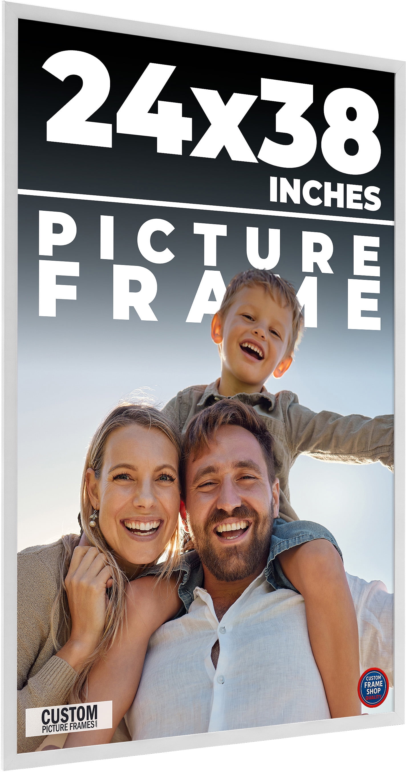 24x38 Frame White Real Wood Picture Frame Width 0.75 inches | Interior ...