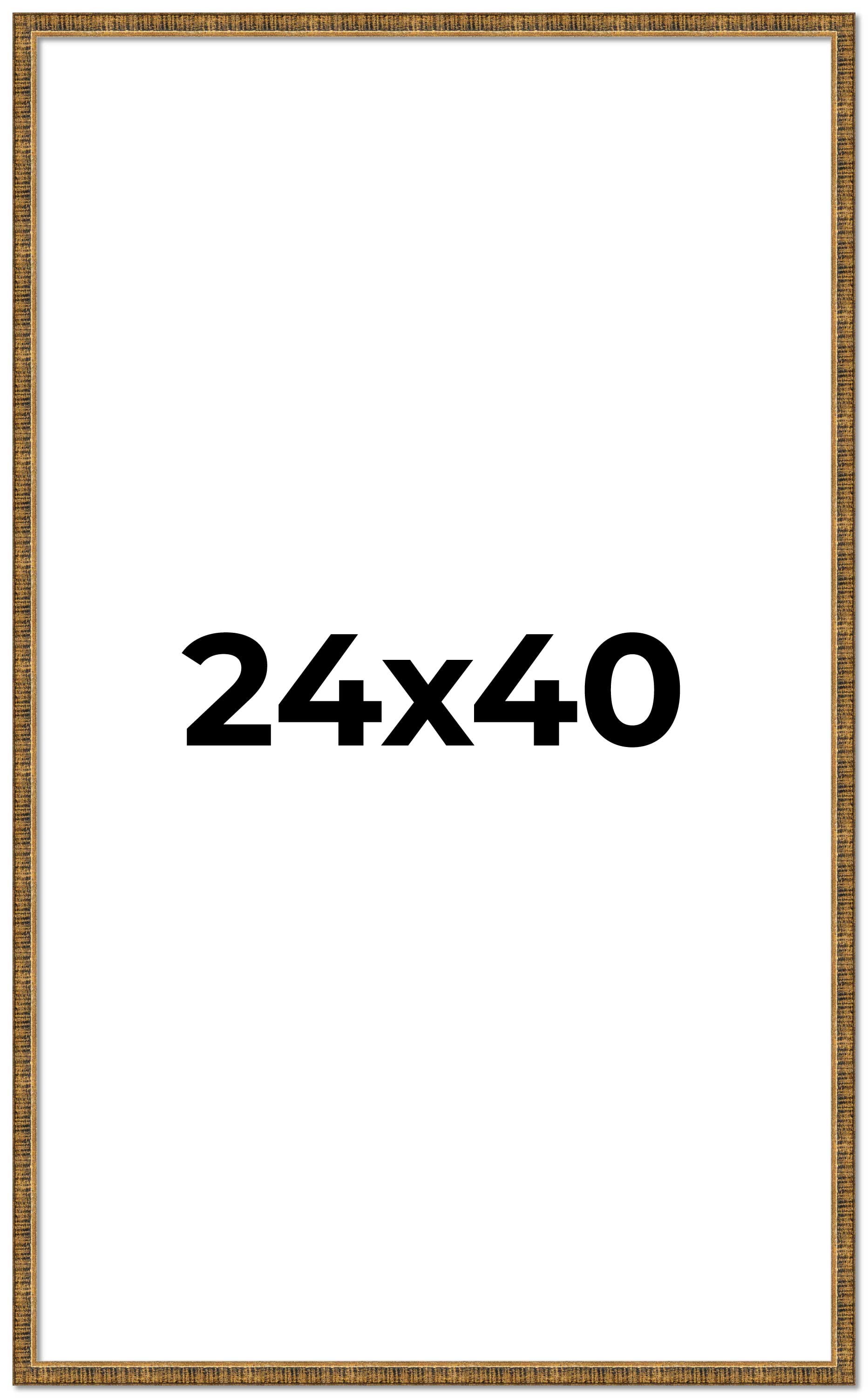 24x40 Frame Gold Solid Wood Picture Frame - Complete Modern Photo Frame ...
