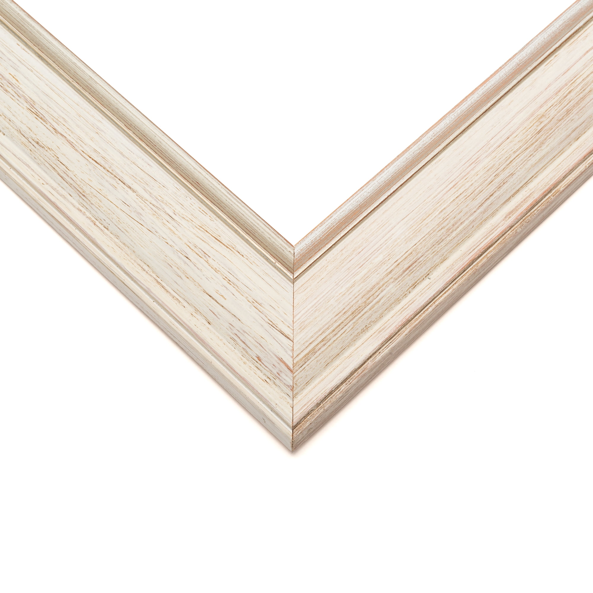 24x40 Weathered White Picture Frame - UV Acrylic, Foam Board Backing ...