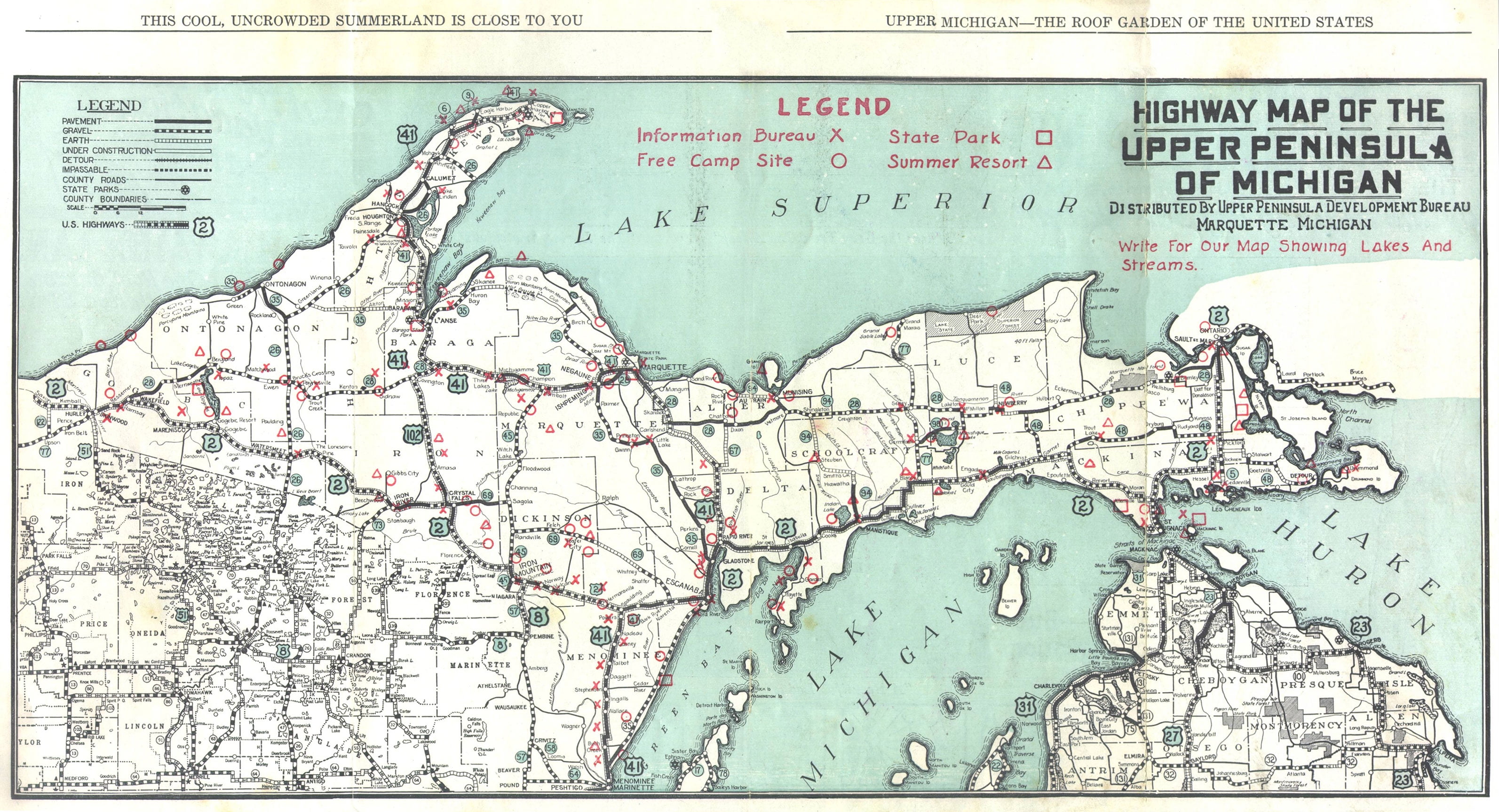 Garden Peninsula Michigan Map 70+ Upper Peninsula Michigan Map Stock