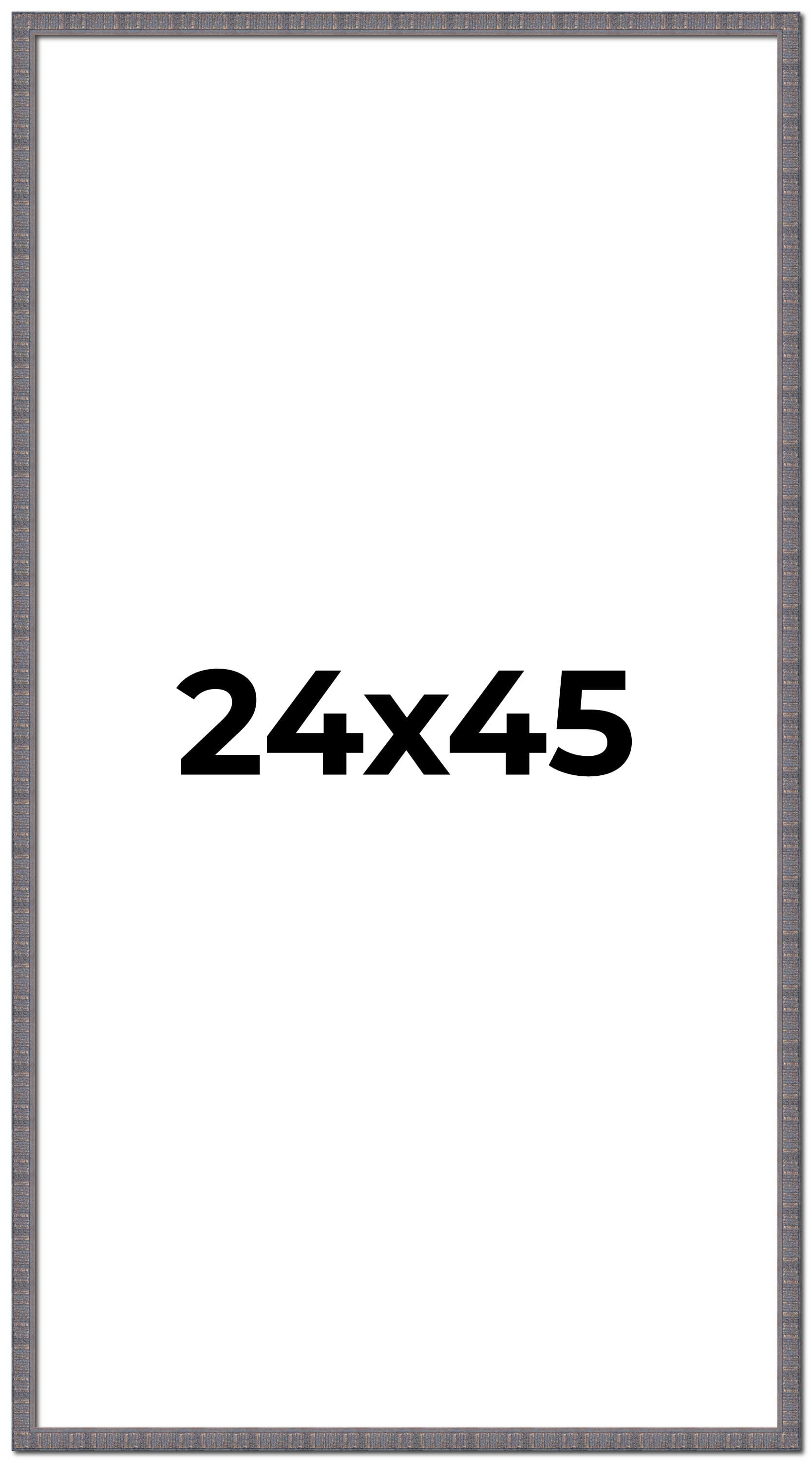 24x45 Frame Slate Blue Distressed Rustic Solid Wood Picture Frame | 0. ...