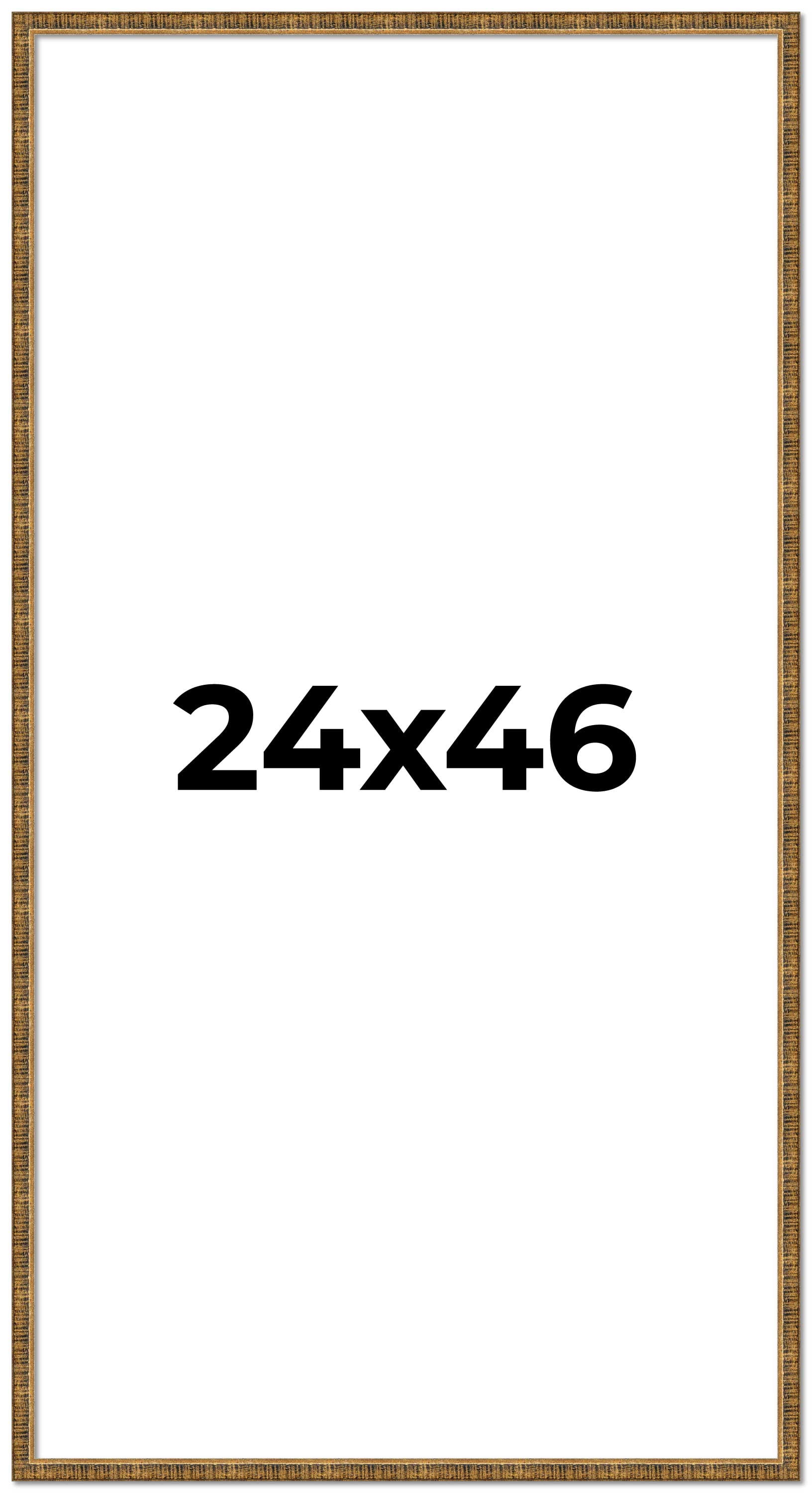 24x46 Frame Gold Kingsley Distressed Solid Wood Picture Frame Width 0. ...