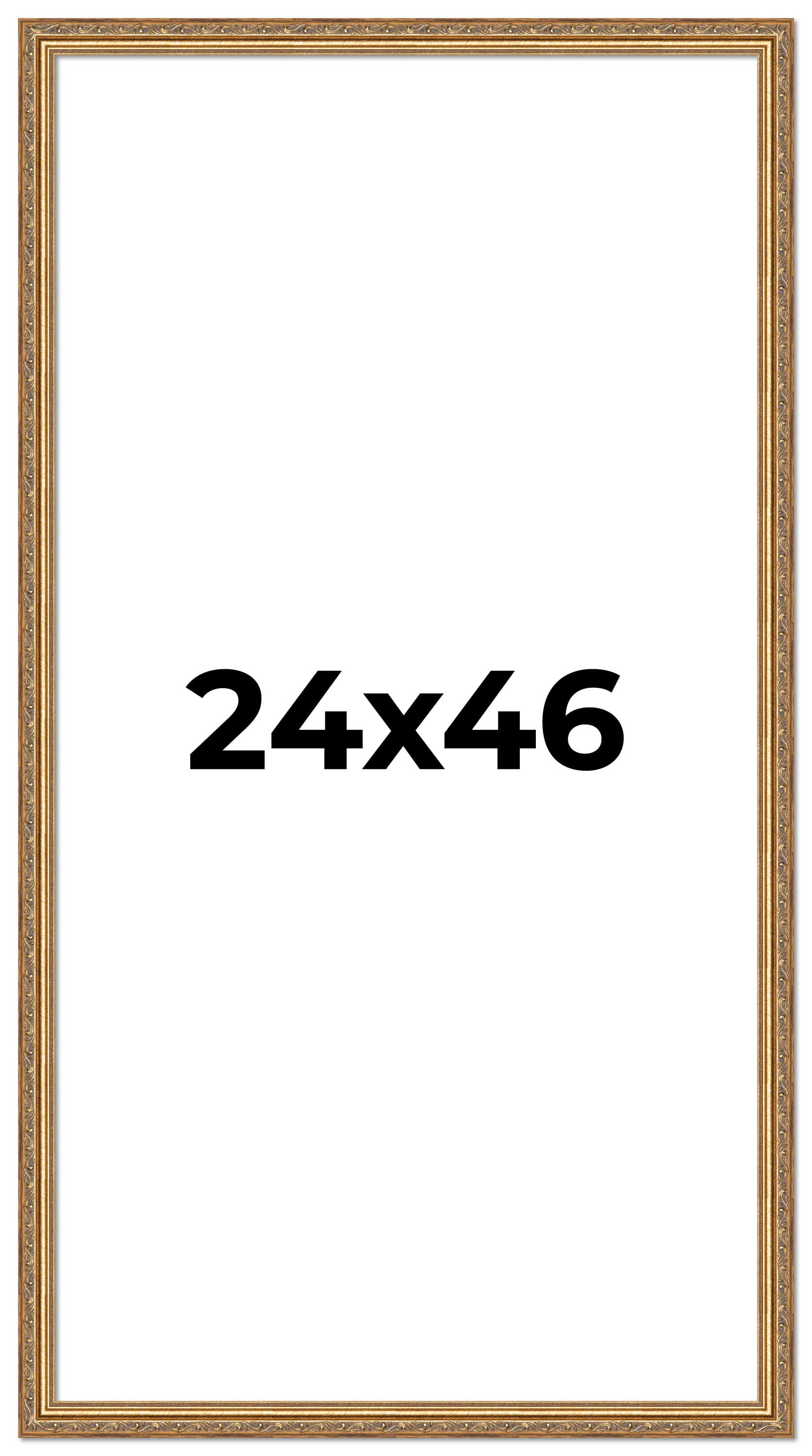 24x46 Frame Gold Solid Wood Picture Frame Width 1.25 Inches | Interior ...