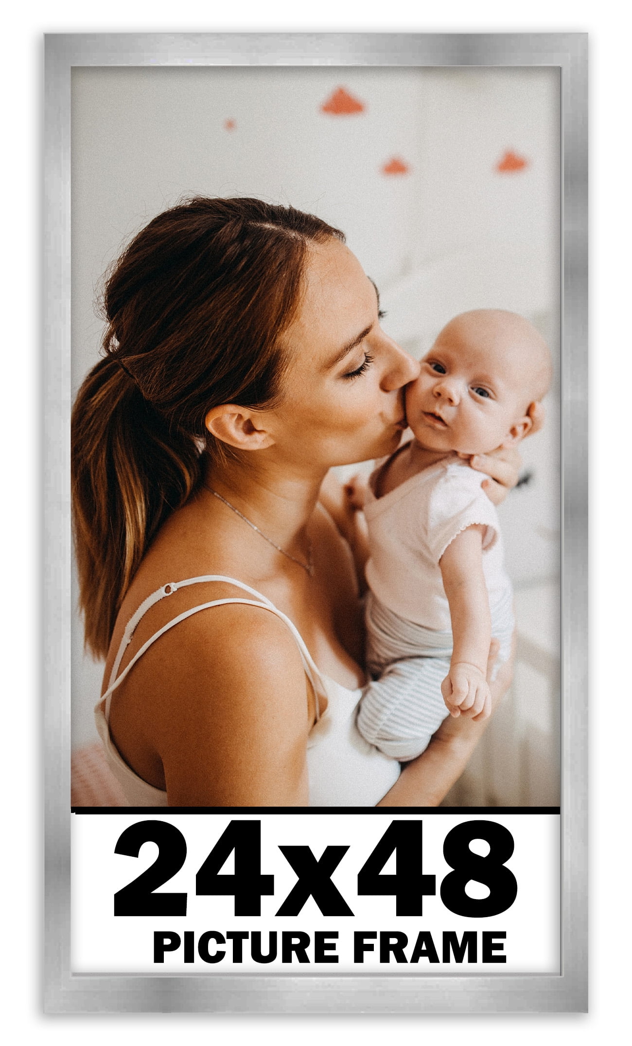 24x48 Frame Stainless Steel Silver Picture Frame - Modern Photo Frame ...