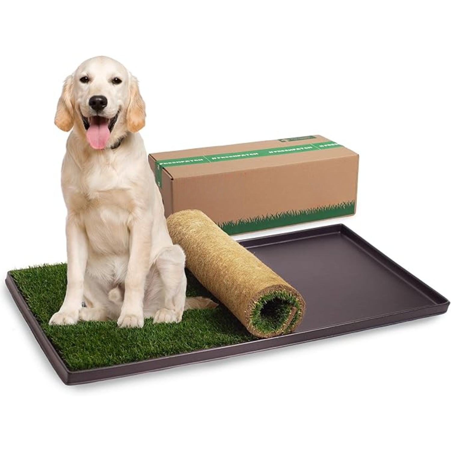 24x48" Real Grass Potty Mat with Tray – Disposable, Mess-Free Training ...