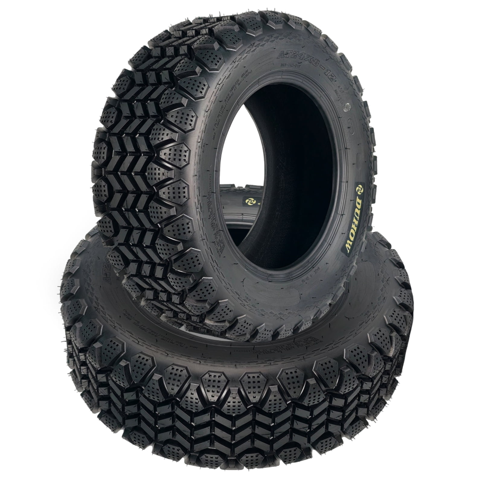 24x8-12 Heavy Duty 6PR All-Terrain Tires – Set of 2 for Year-Round Mud ...