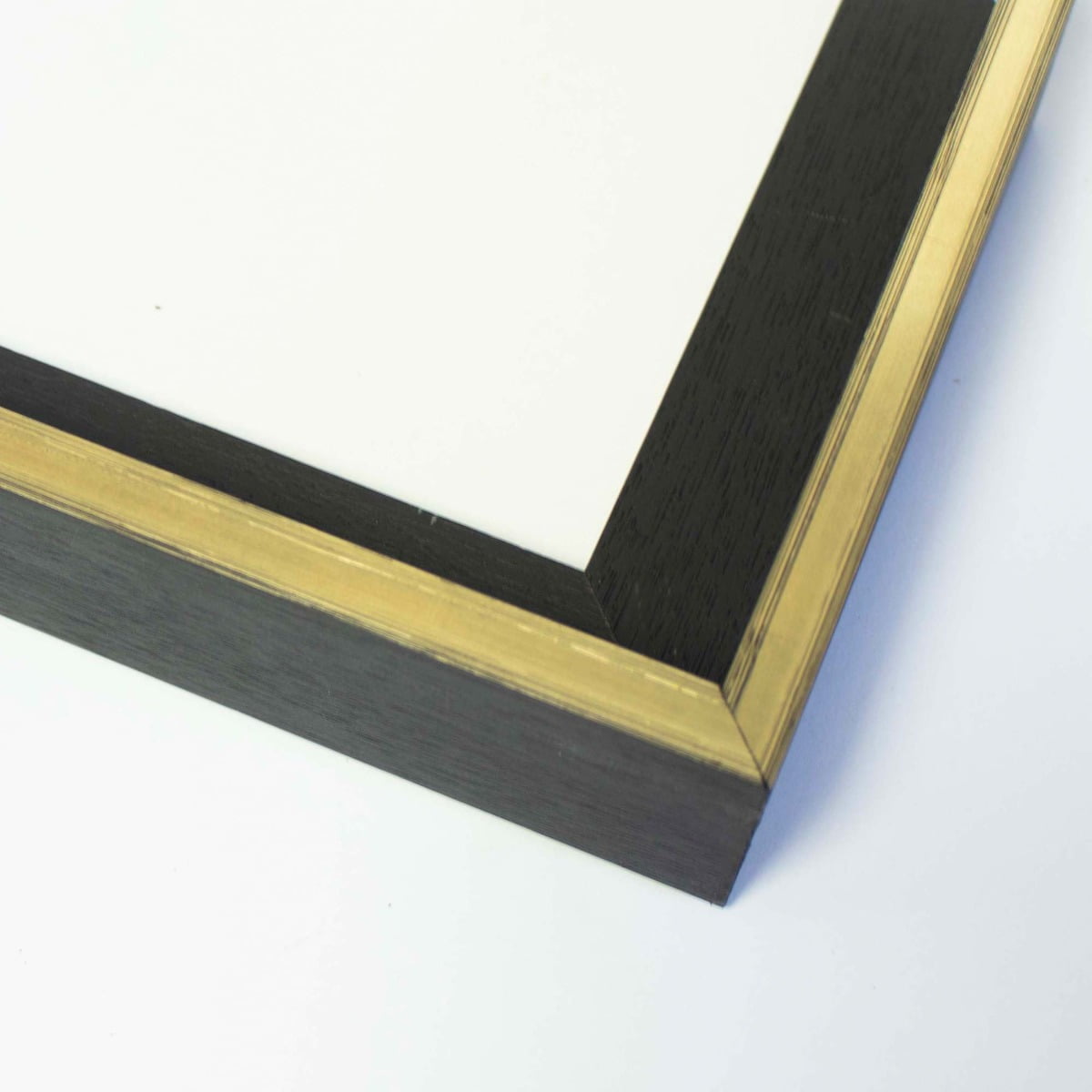 24x8 Canvas Frame Black & Gold Solid Wood Floater Frame Width 1.5 ...