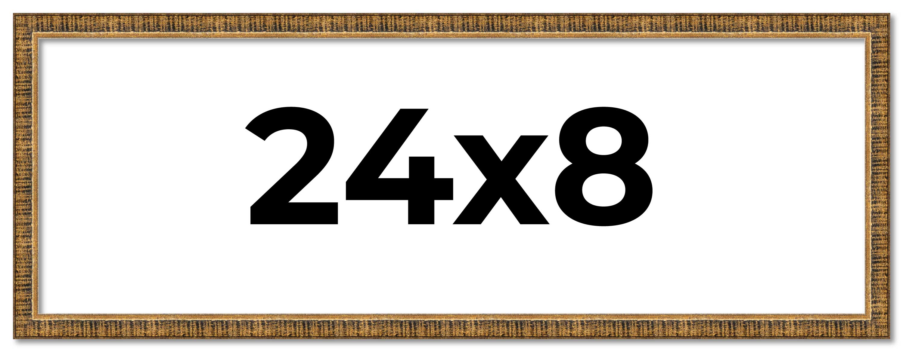 24x8 Frame Gold Picture Frame - Complete Modern Photo Frame Includes UV ...