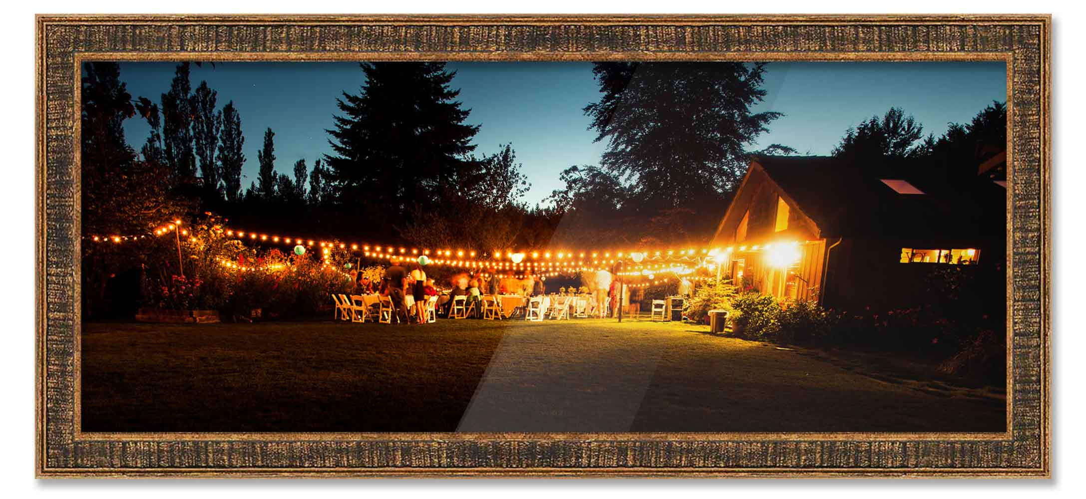 24x8 Frame Gold Picture Frame - Complete Modern Photo Frame Includes UV ...