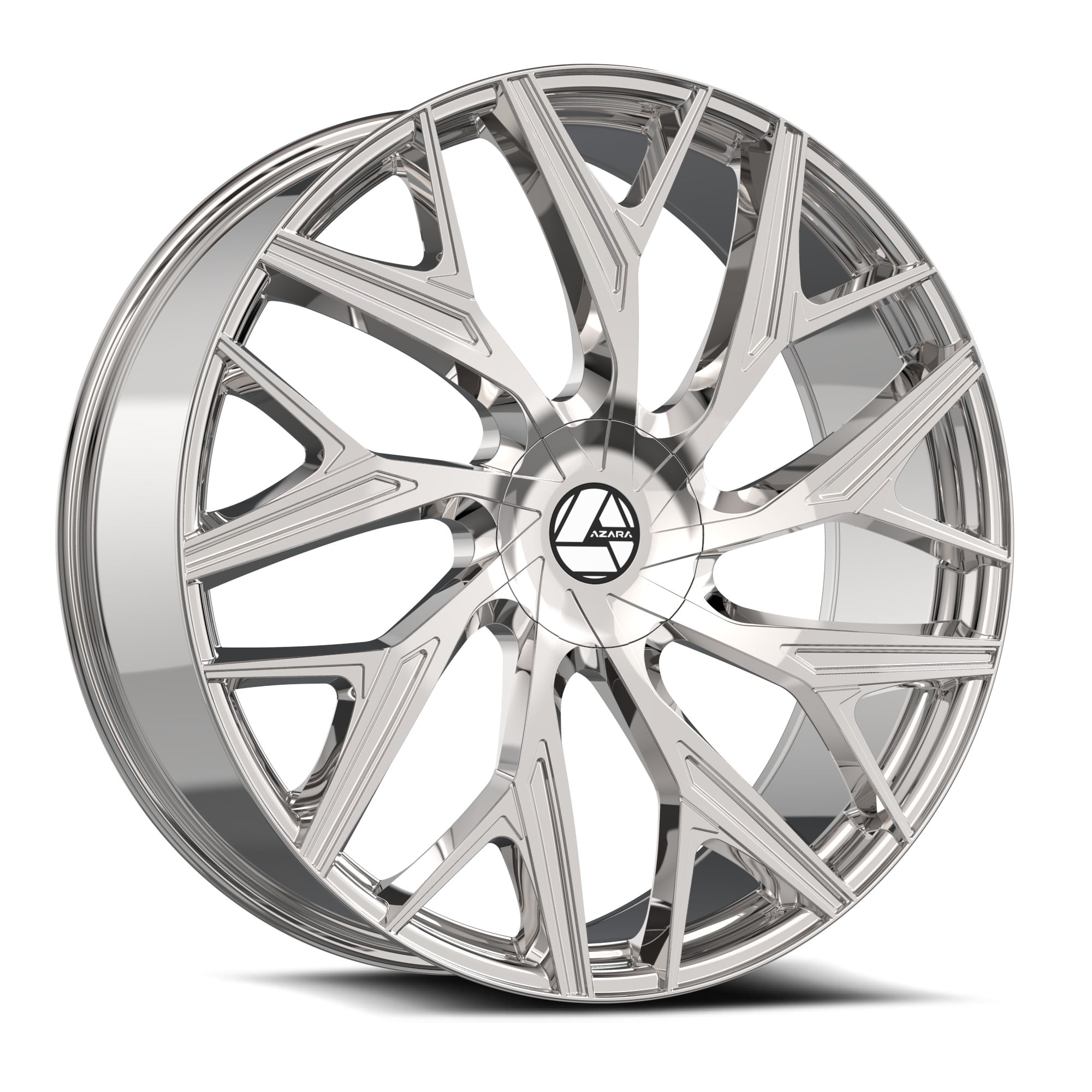 24x9 Azara AZA-527 Nano Chrome Wheel 5x115/5x120 (32mm) - Walmart.com