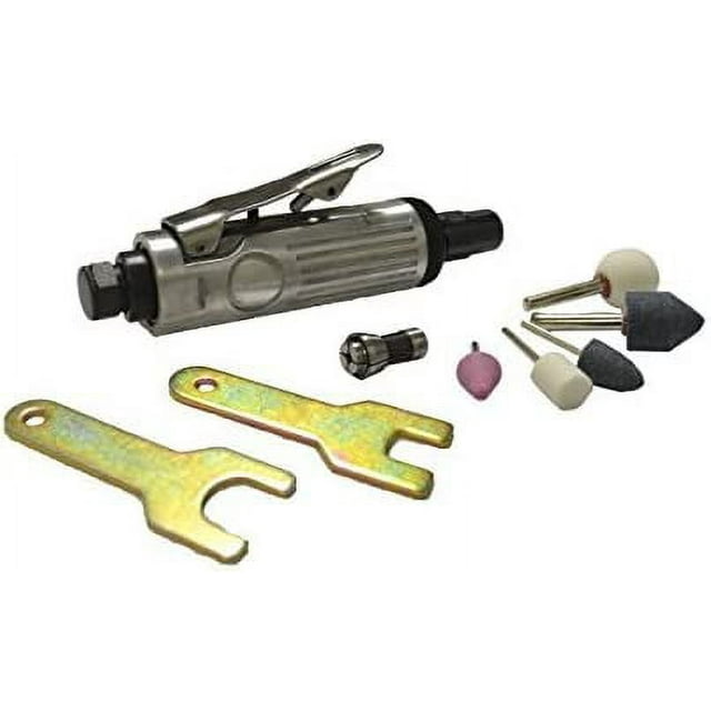 25,000 RPM Air Powered Mini Die Grinder with 5 Grinding Stones (1/8 ...