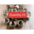 (25) 1/2-13 Stover Lock Nut All Metal Grade C Yellow Zinc Plated Coarse ...