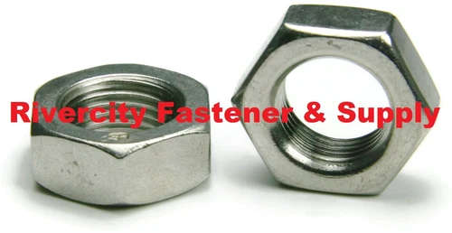 (25) 1/2-20 Hex Jam / Thin / Half Nuts Stainless Steel 1/2X20 Nut 1/2 X ...