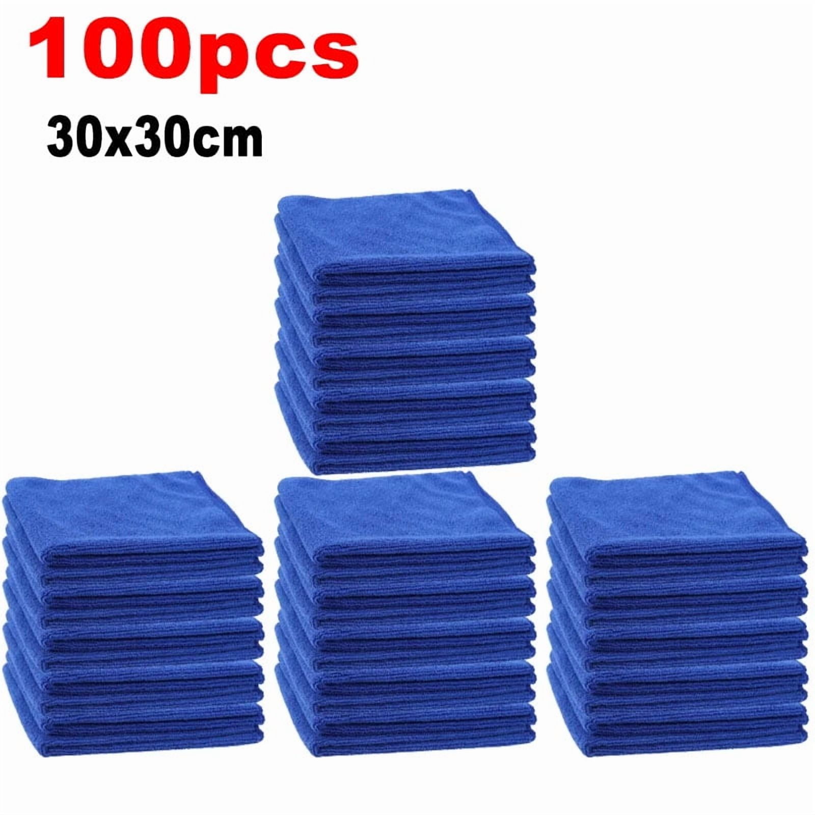 25-100PCS Microfibre Cleaning Auto Soft Cloth Quick Dry Large Soft ...