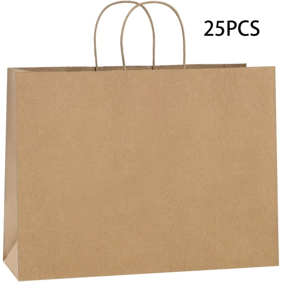 25-100pcs 16 x 6 x 12 inches (approx. 42 x 13 x 31cm) Kraft paper bag ...
