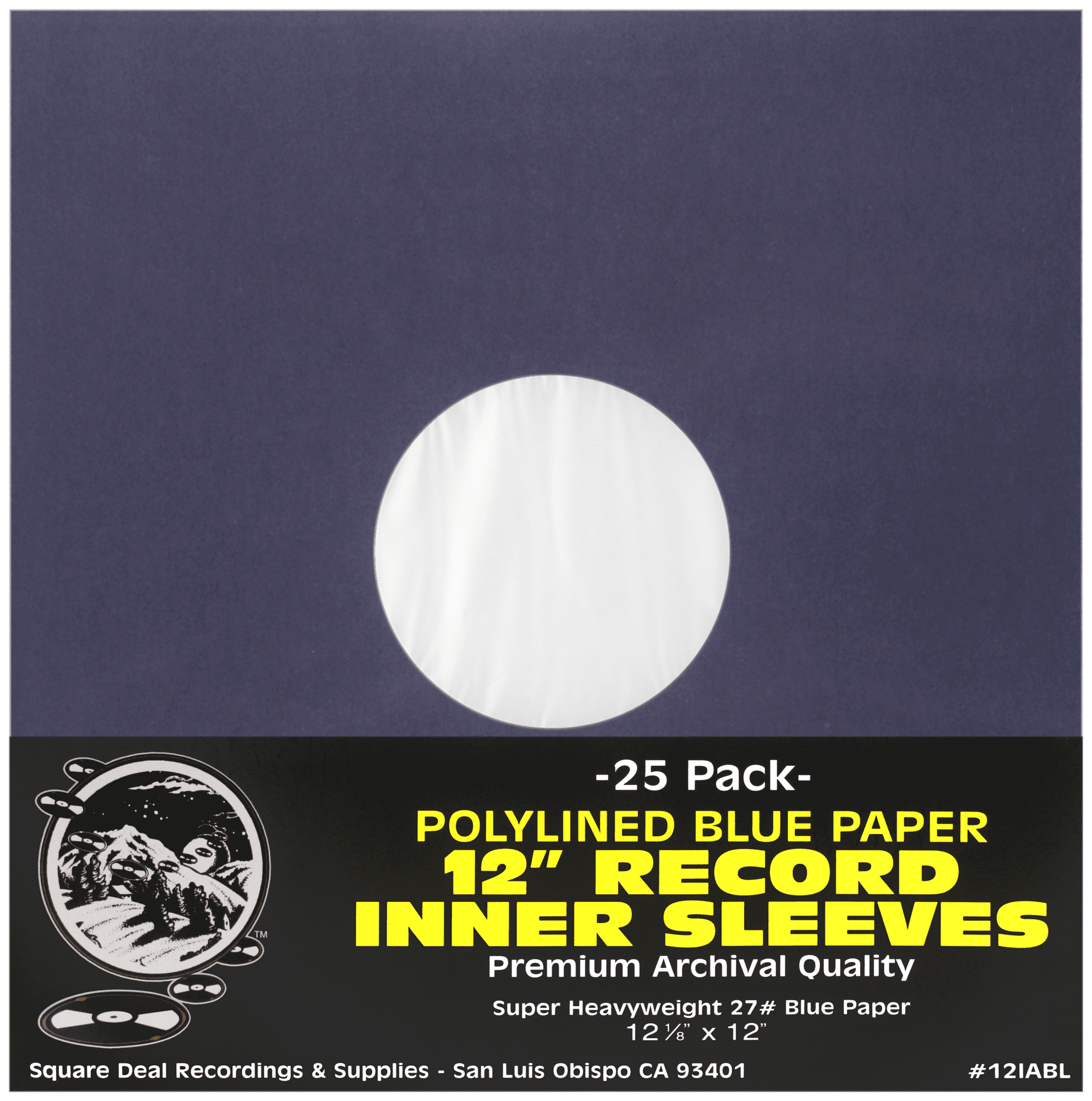 (25) 12 Premium Blue Polylined Record Inner Sleeves - Archival Quality ...