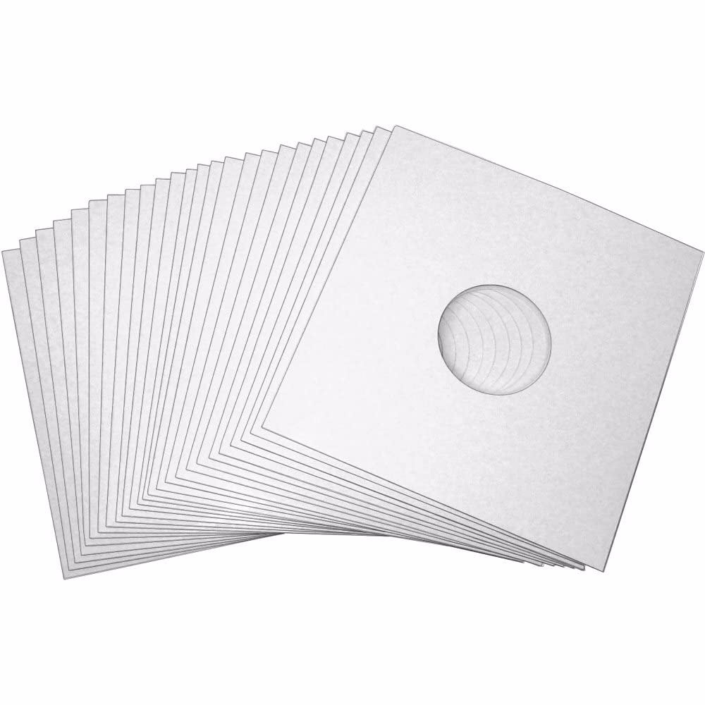 (25) 12" Record Jackets - White (Glossy Finish) - With Hole - 12JWWHHH ...