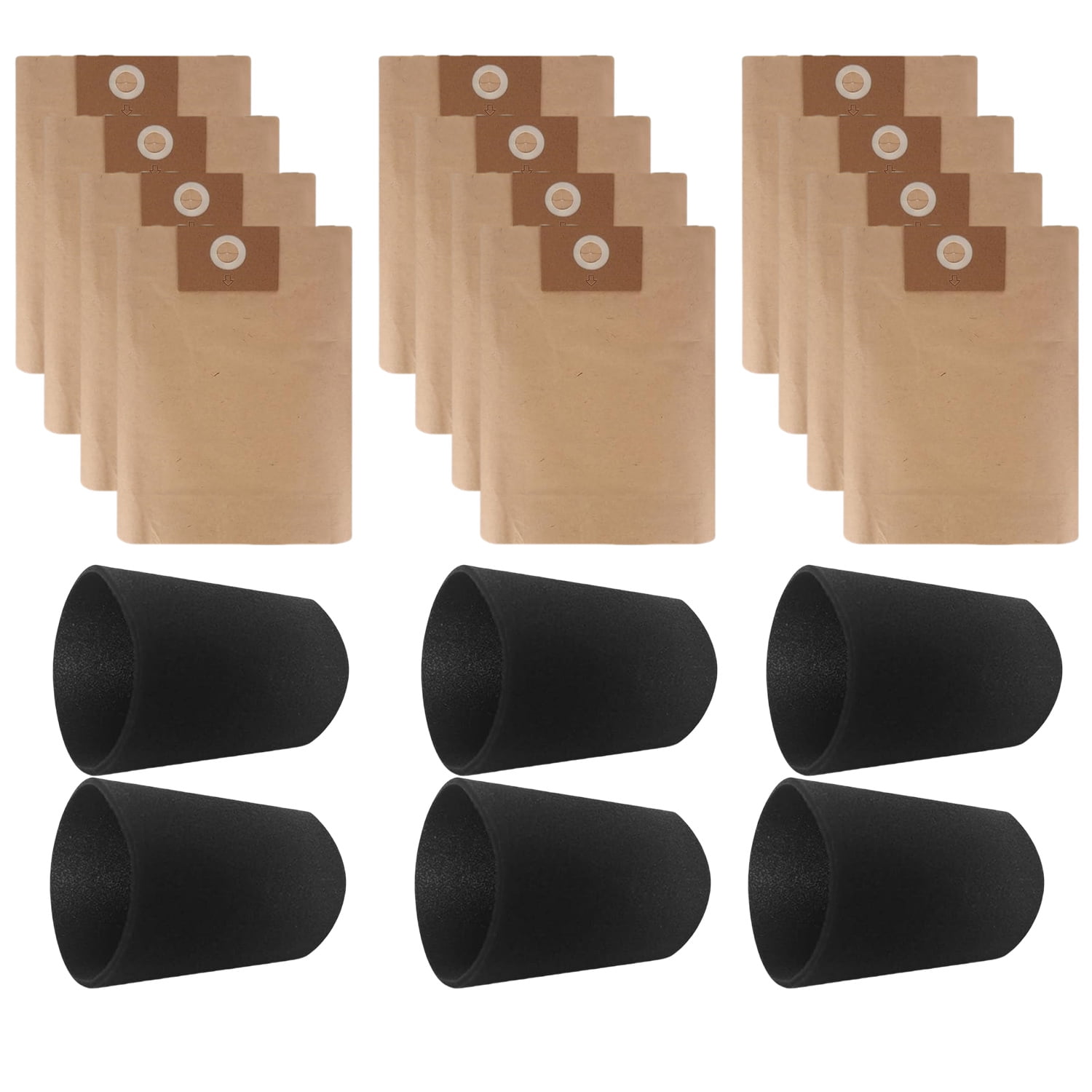 25-1202 Foam Filter and 25-1230 Disposable Vacuum Filter Bag ...