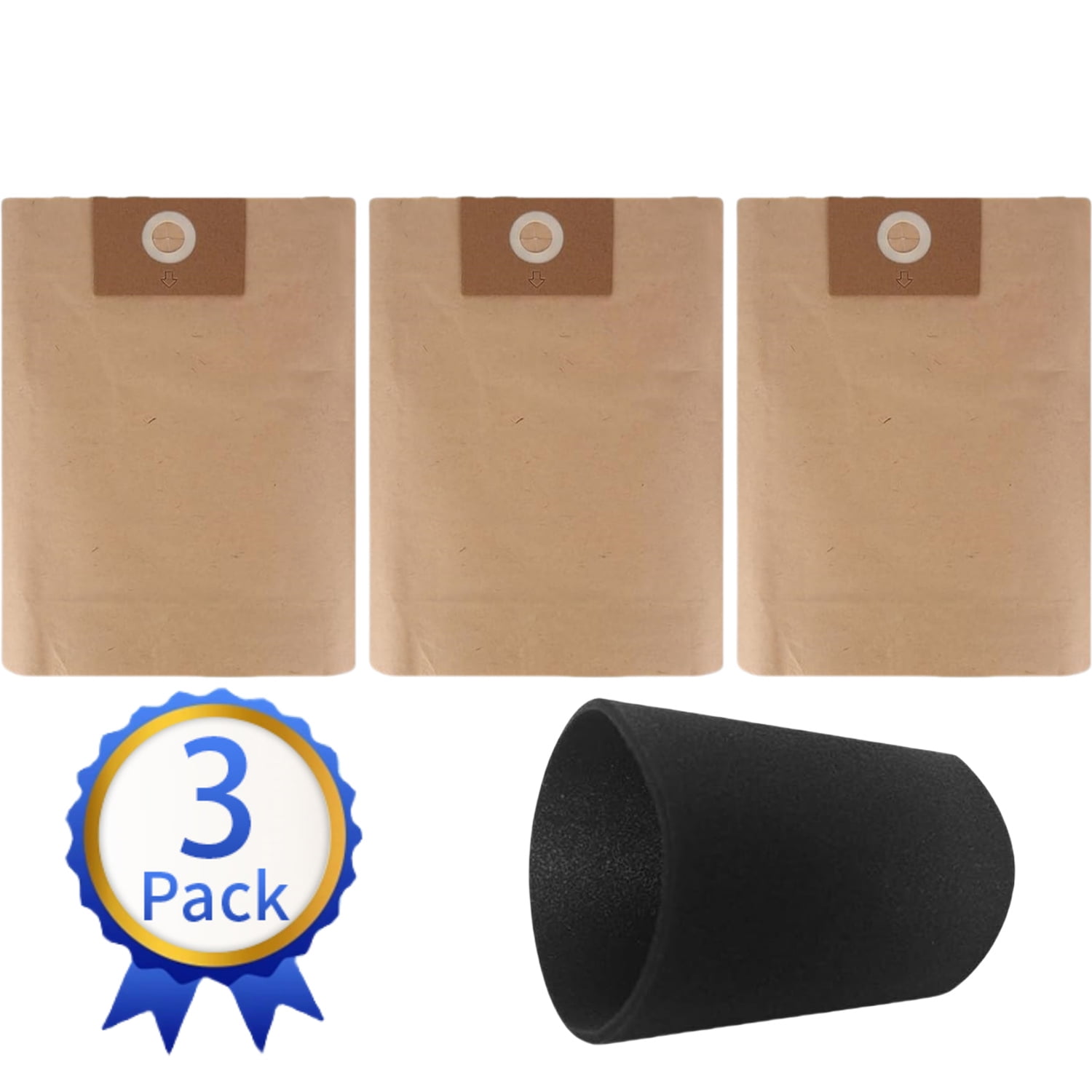 25-1202 Foam Filter and 25-1230 Disposable Vacuum Filter Bag ...