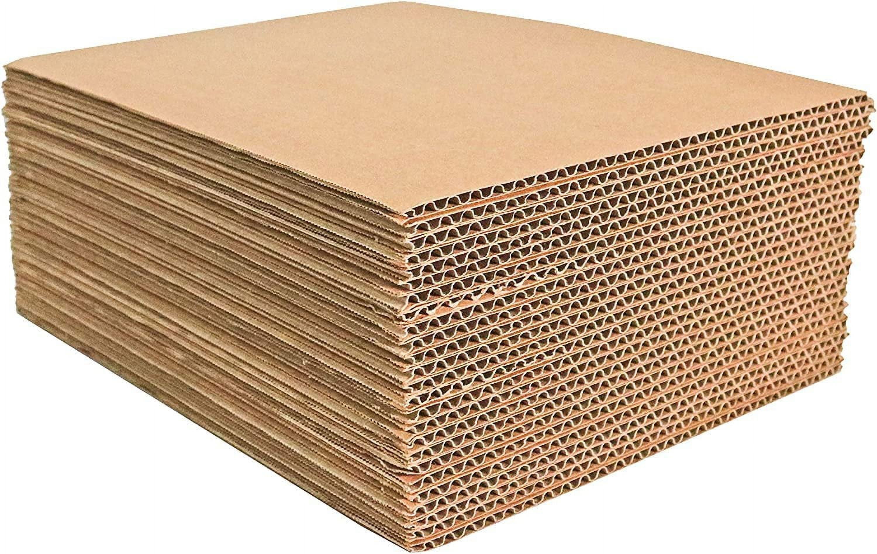 25 Thick 1/8" 12x12 Cardboard Corrugated Pads Inserts Filler Sheet, 32 ...