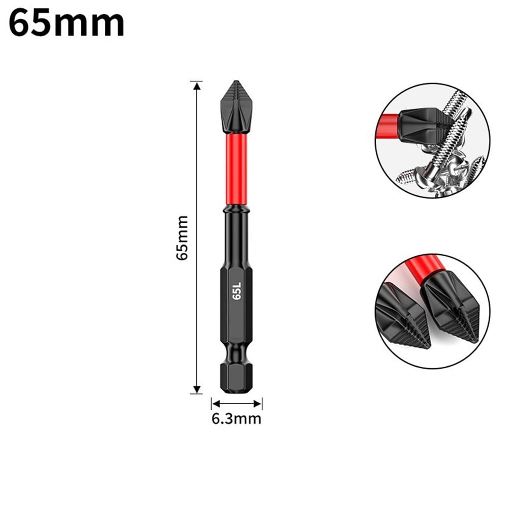 25-150Mm Non-Slip Ph2 Magnetic Batch Head Cross Screwdriver Drill Bit ...