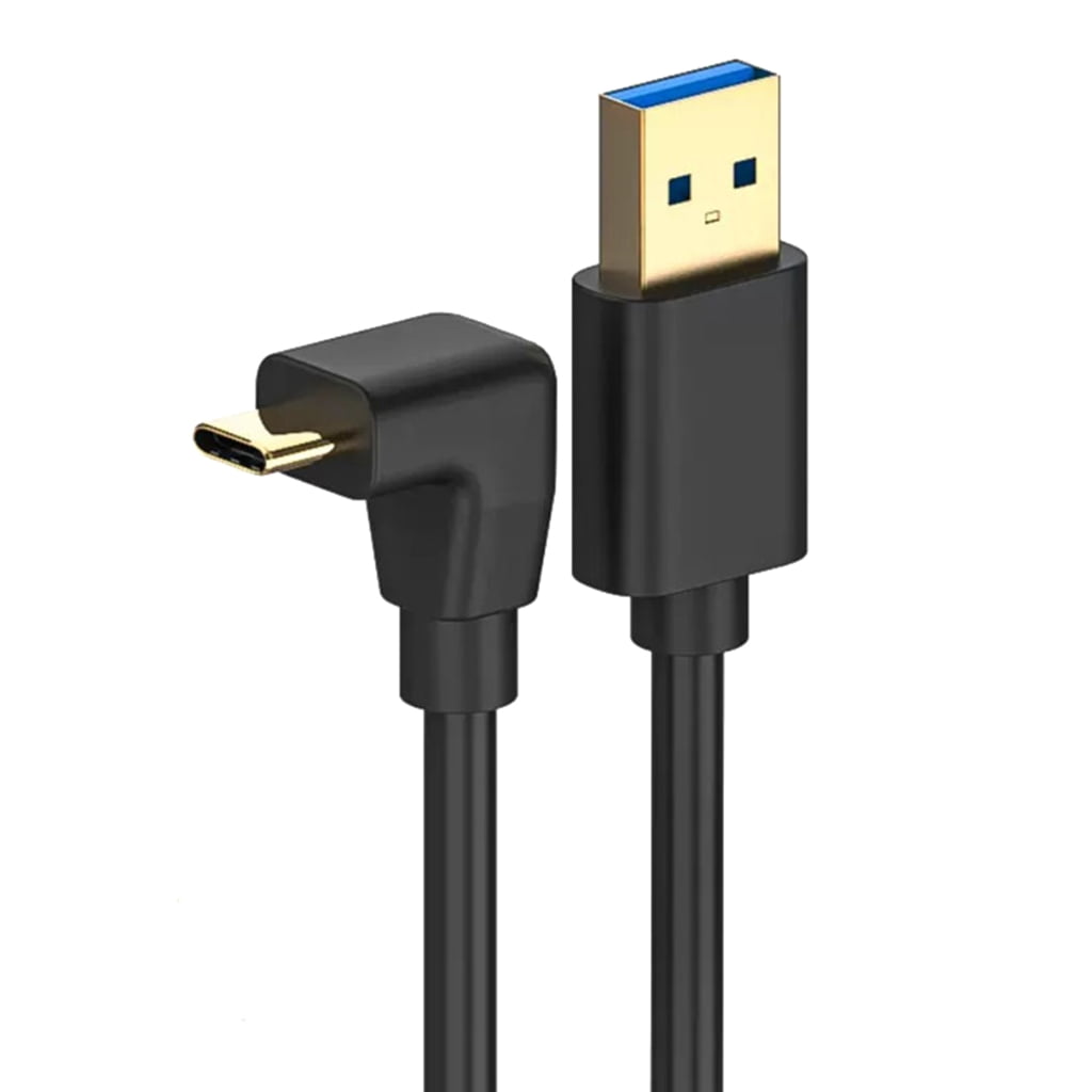 25-150cm Right Angle USB Type C Cable USB 3.0 A Male To USB C Male 60W ...