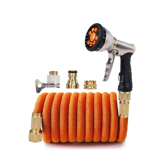 25-150ft Garden Hose Pipe Power Water Nozzle Car Wash Garden Washer ...