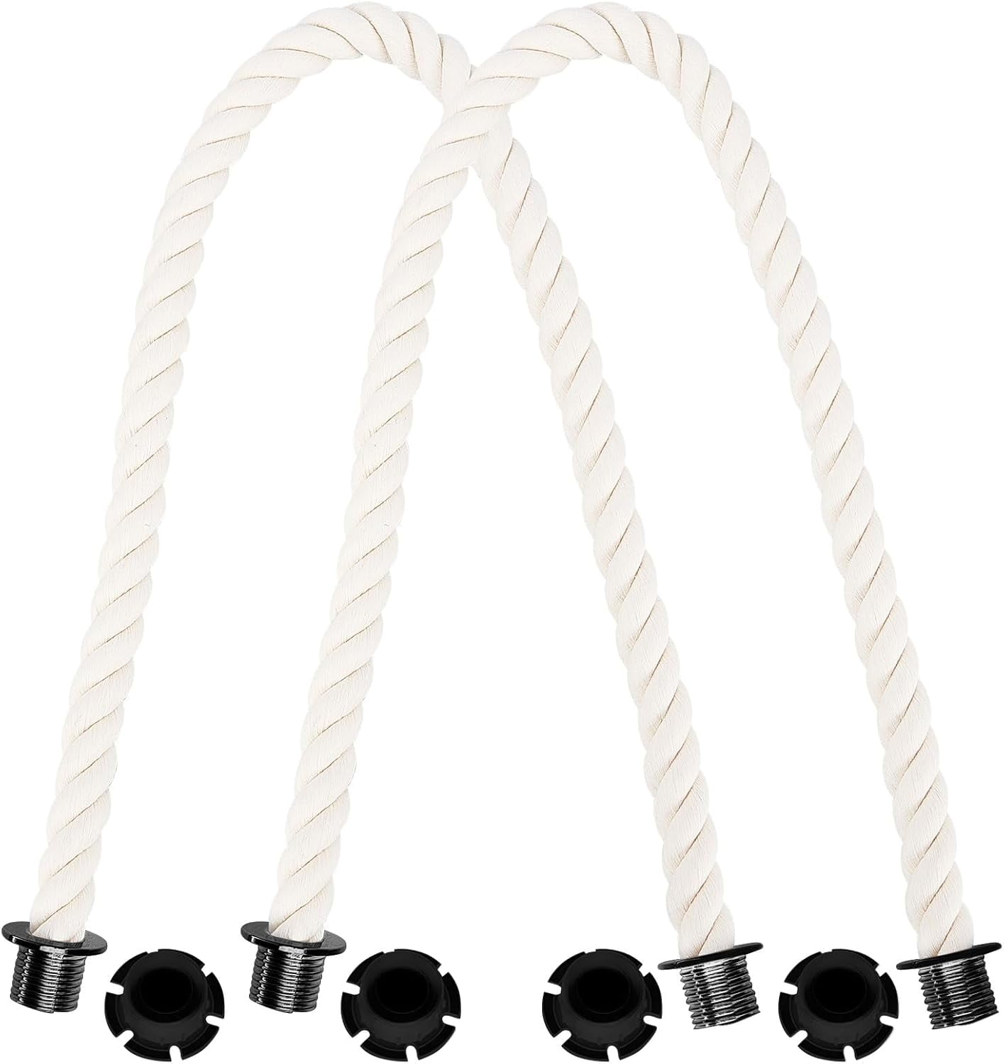 25.2 Inch Practical Rope Handle with Canvas Insert Handbag Strap Bag ...