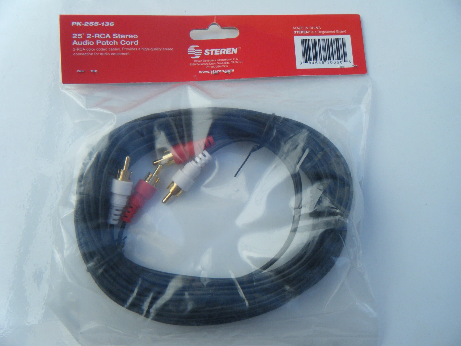 25'' 2 Rca Color Coded Male For Stereo Audio Cable Gold Hdtv Dvd ...