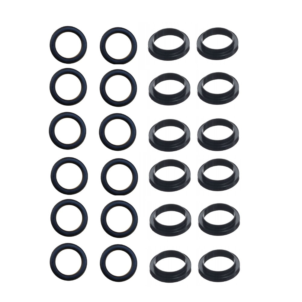 25/221208 (12) Wiper Seals and (12) Control Valve Spool Seals Fits JCB ...