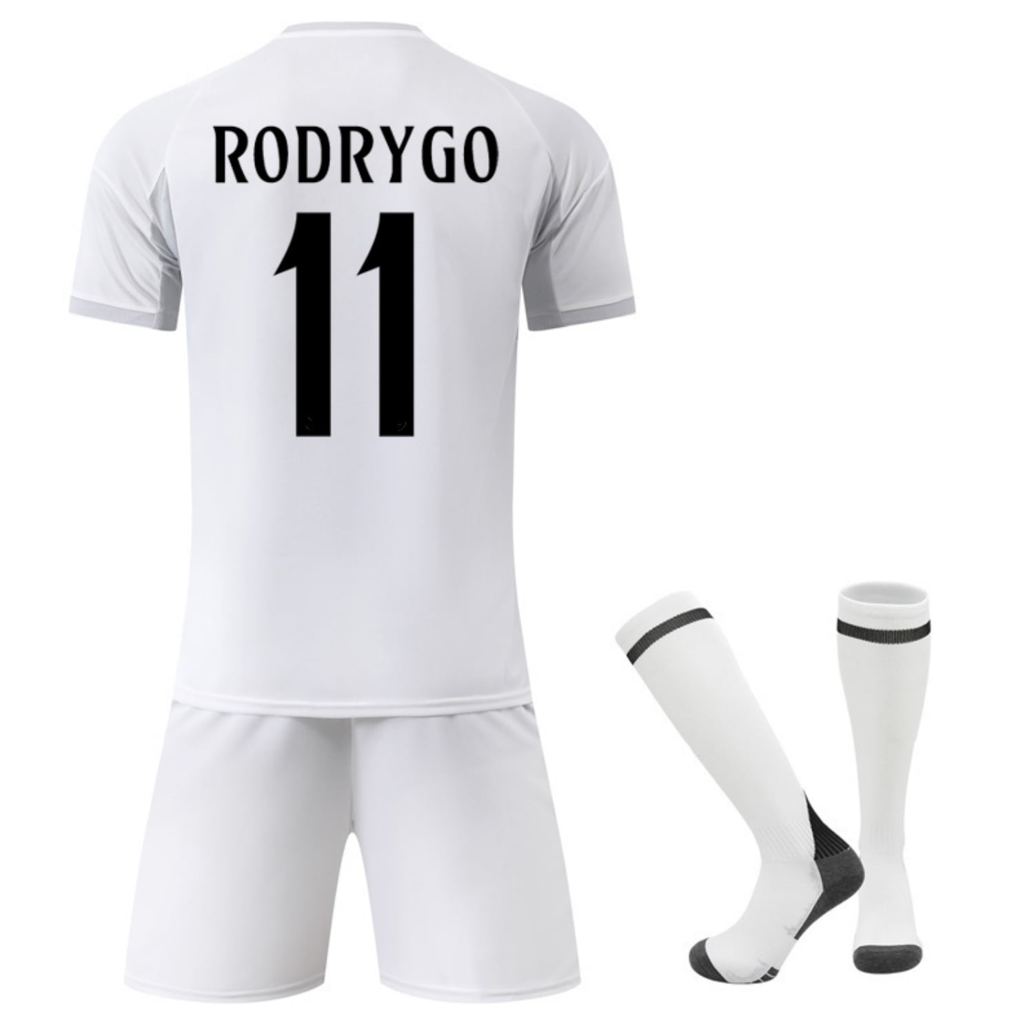 25/26 Authentic #11 Rodrygo Home Soccer Jersey Kit - Walmart.com