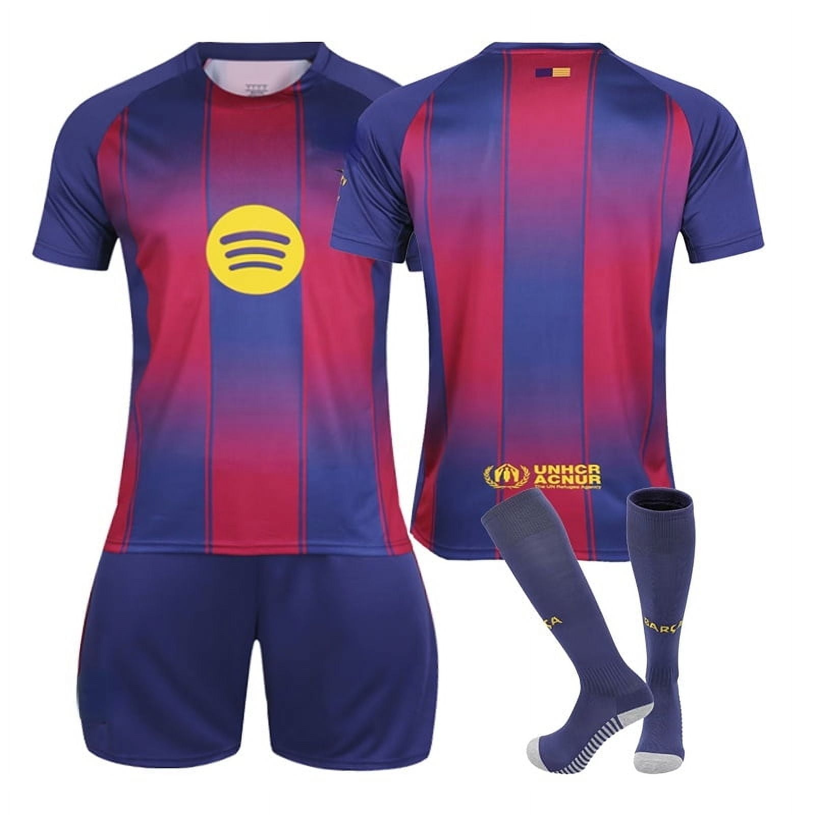 25/26 Barca Home Soccer Activewear Print No Number Fans Training ...