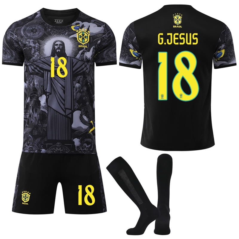 25/26 Brazil Special Edition Soccer Jersey No.18 G.JESUS Fan Training ...