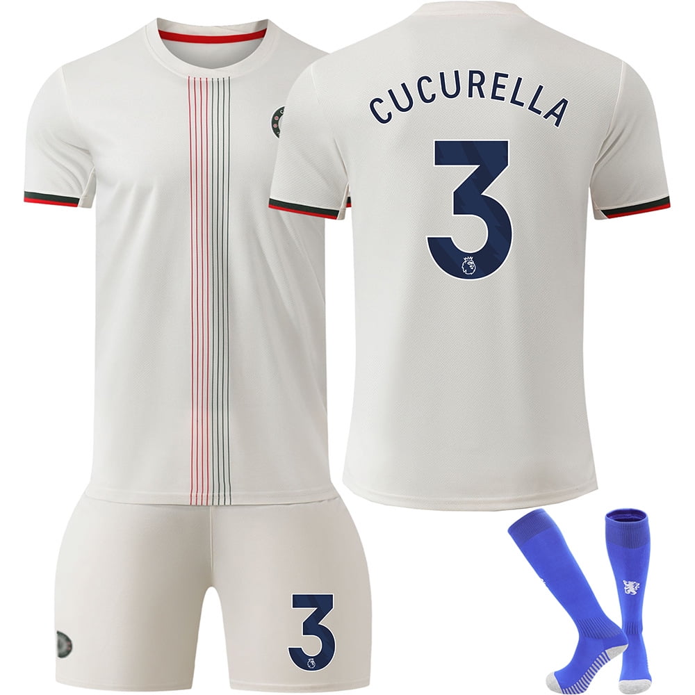 25-26 Chelsea Away Jersey No.3 Cucurella Soccer Training Suits Adult ...
