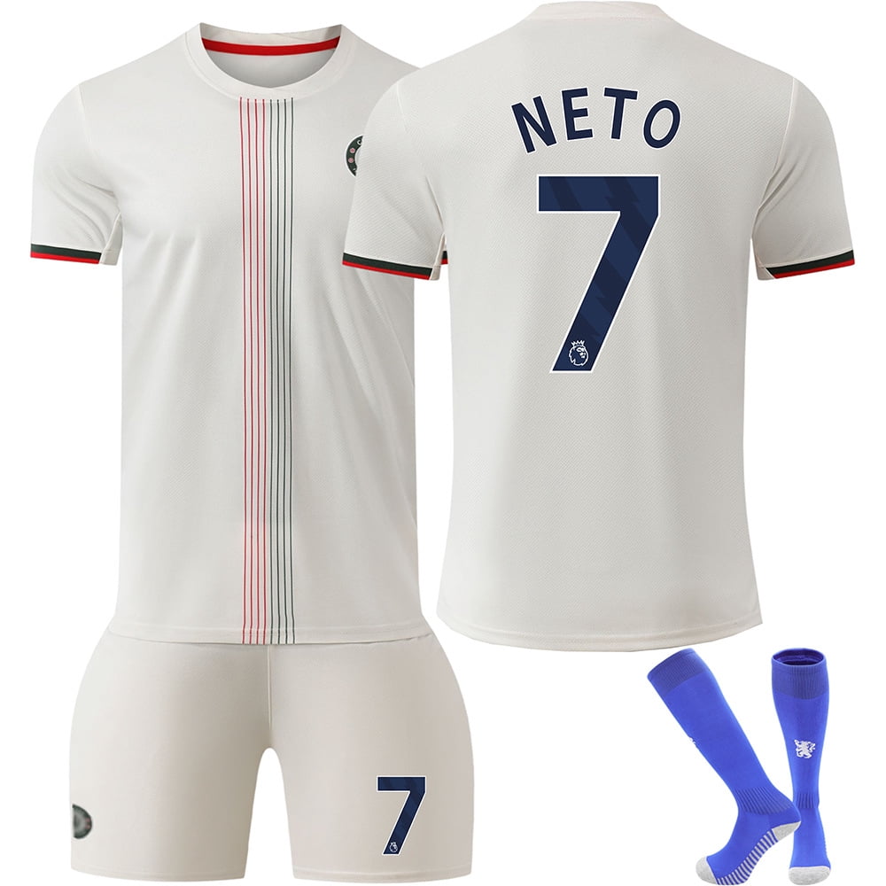 25-26 Chelsea Away Jersey No.7 Neto Soccer Training Suits Adult and ...