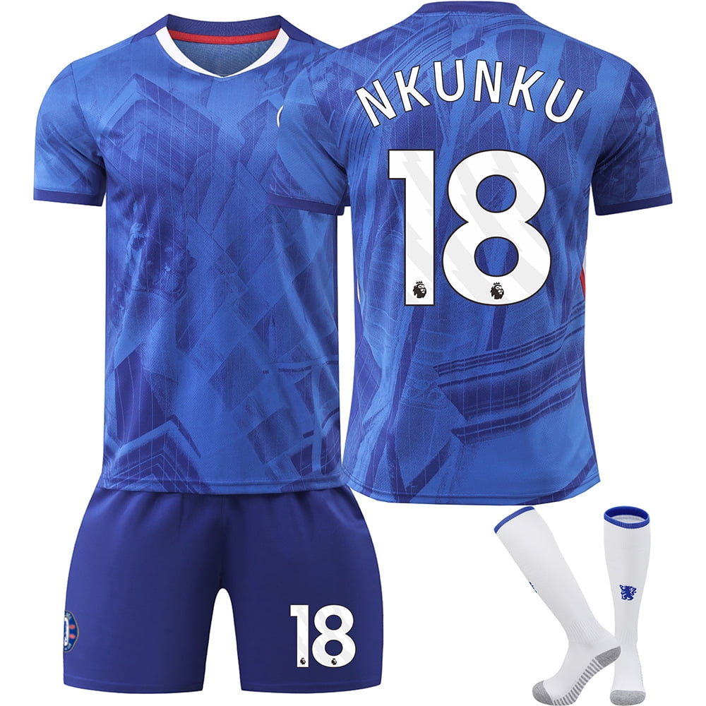 25/26 Chelsea Home Soccer Activewear No.18 NKUNKU Fans Training ...