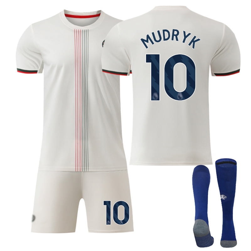 25/26 Chelsea No.10 MUDRYK Away football jersey fan training jersey set ...
