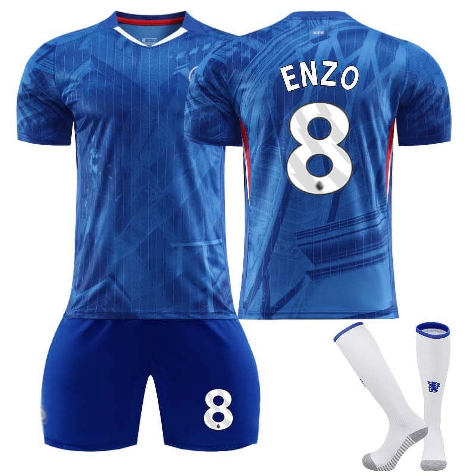 25/26 Chelsea home football jersey No.8 Enzo Soccer Training Suits Adult and Kids Soccer Suits ...