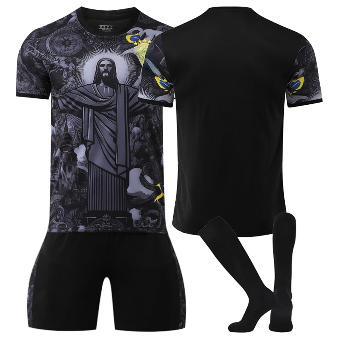 25/26 Customizable Brazil Commemorative Soccer Activewear Football Fans ...