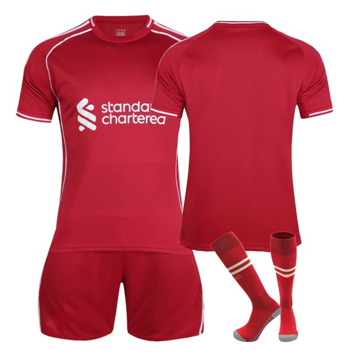 25/26 Customizable The Reds Home Red Soccer Activewear Football Fans ...