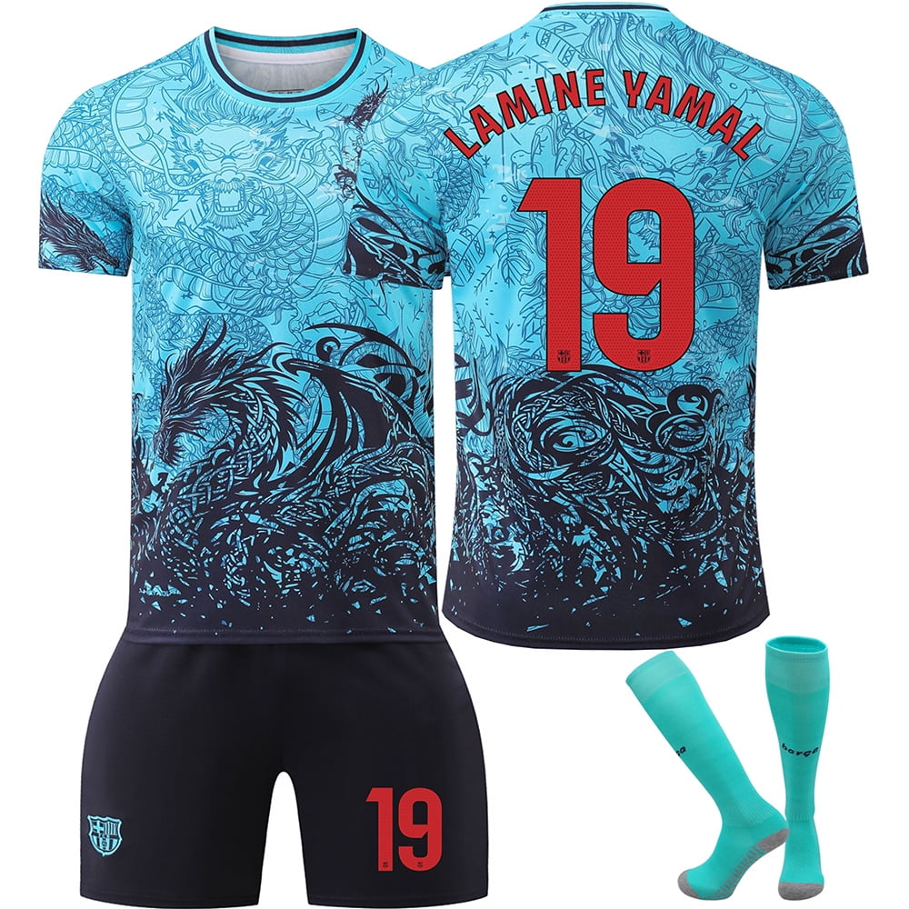 25/26 FC Barcelona Special Edition Soccer Activewear No.19 LAMINE YAMAL ...