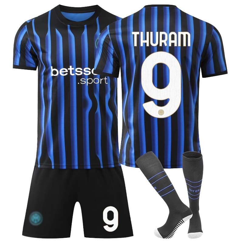 25/26 Internazionale Milano Soccer Activewear No.9 THURAM Fans Training ...