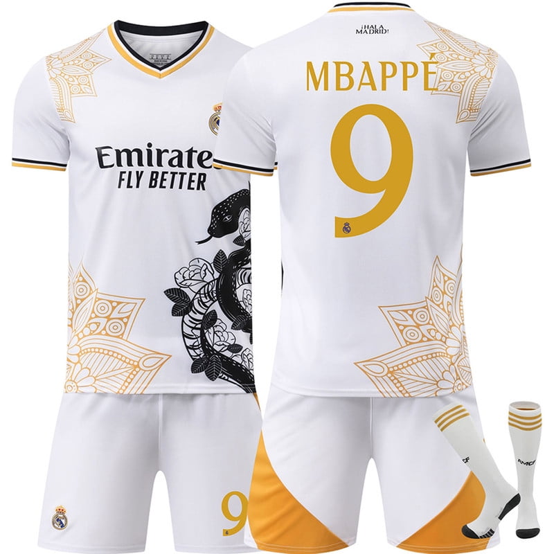 25/26 Kids Soccer Jersey Set Snake Pattern #9 Mba/ppe Jersey Kit Youth ...